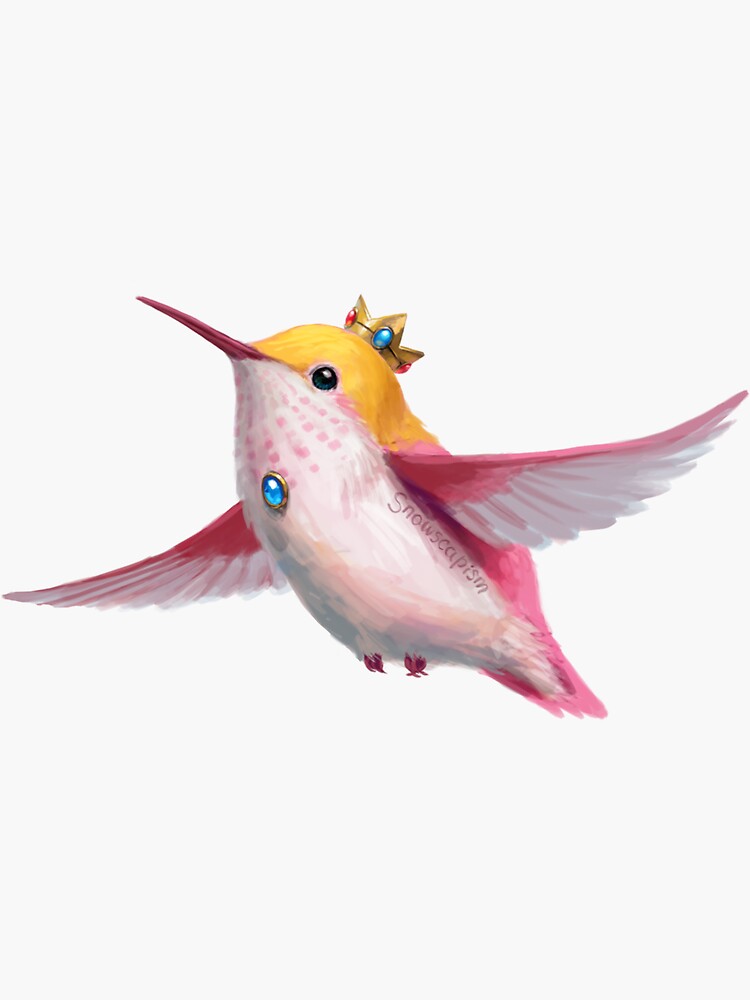 "Princess Hummingbird" Sticker by Snowscape | Redbubble