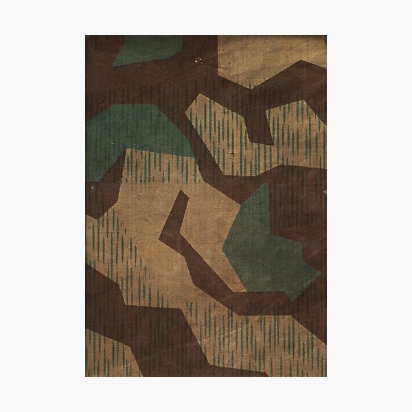 "Splintertarn German ww2 camouflage (Version 2) " Photographic Print ...