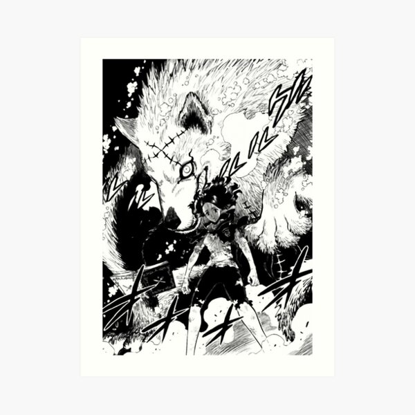 "Charmy and the Wolf - Black Clover" Art Print by Daewon | Redbubble