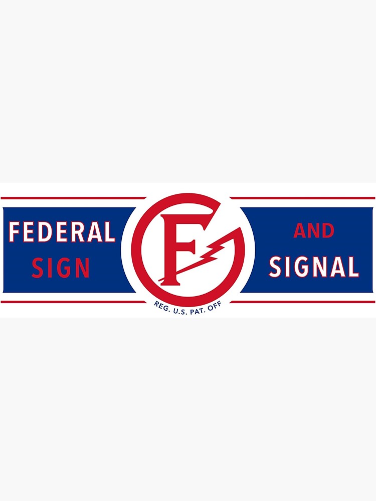 "Federal Sign & Signal Vintage Decal" Sticker for Sale by Mega-Spark ...