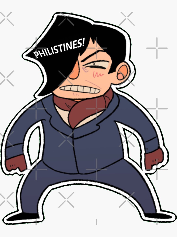 "PHILISTINES" Sticker for Sale by Sailor-Azoth | Redbubble