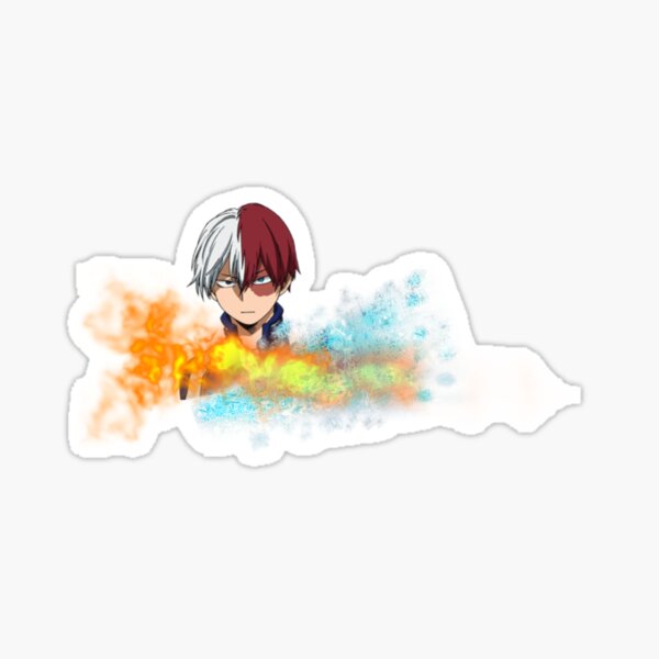 "todoroki shoto" Sticker for Sale by annabkiser | Redbubble
