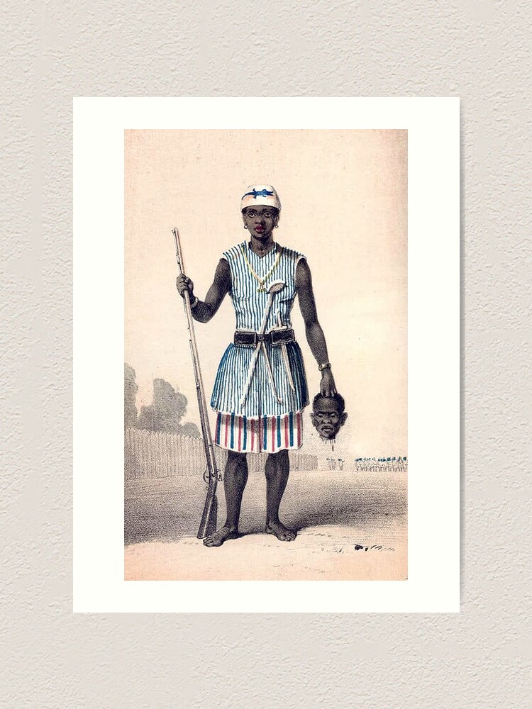 "Seh-Dong-Hong-Beh, a leader of the Dahomey Amazons" Art Print by GPam ...