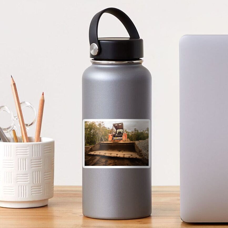 "Cab Skid Steer Track Loader" Sticker for Sale by KensLensDesigns ...