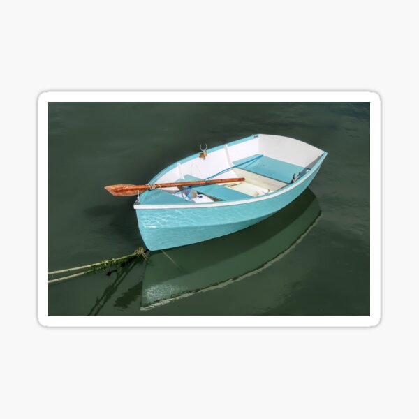 "Blue Skiff" Sticker by Siska | Redbubble