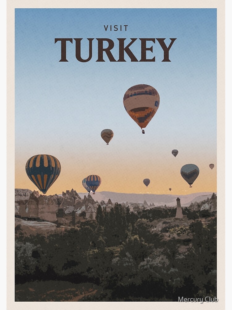 "Visit Turkey" Poster for Sale by CallumGardiner | Redbubble