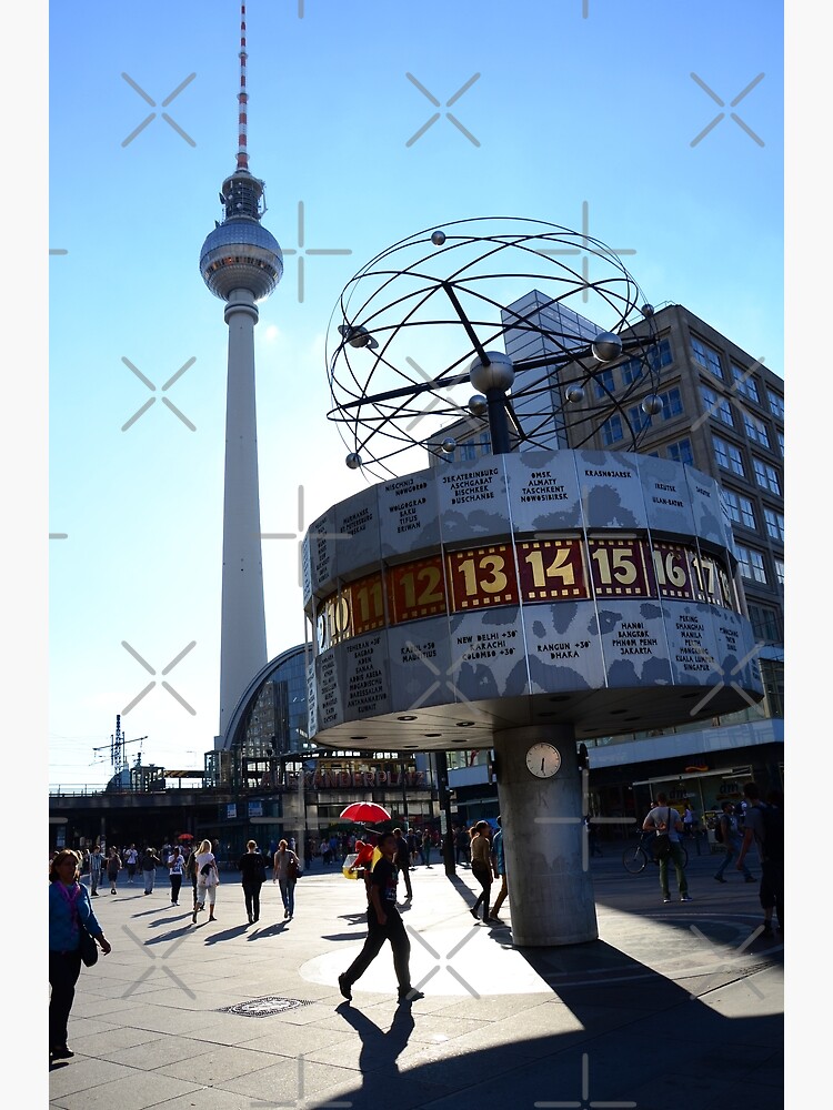 "World Clock Berlin" Poster by elisewied | Redbubble