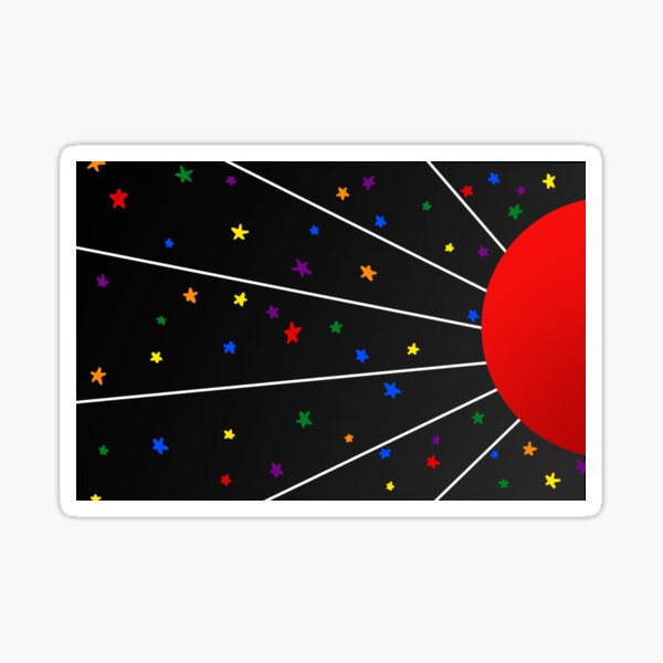 "sun gay pride flag redesign" Sticker for Sale by bridgbeeart | Redbubble