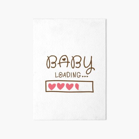 "Schwangerschaftsankündigung - Baby Loading" Galeriedruck von ...