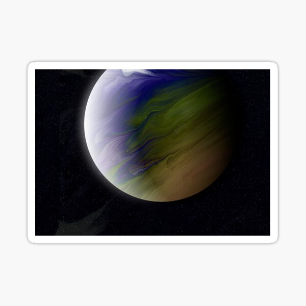 "Planet Zeta: Outer Space Art" Sticker for Sale by kerravonsen | Redbubble