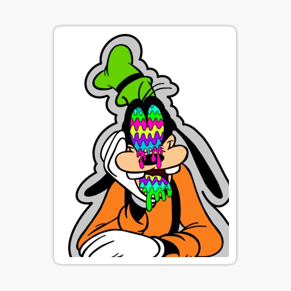 "Trippy goofy" Sticker for Sale by maddhatter- | Redbubble