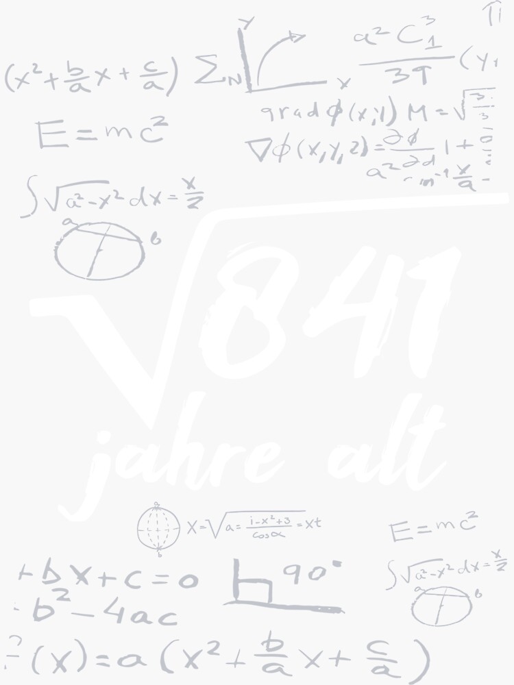 Square Root 841 29 Years Old Birthday Sticker For Sale By AaaleXX square-root-841-29-years-old-birthday-sticker-for-sale-by-aaalexx