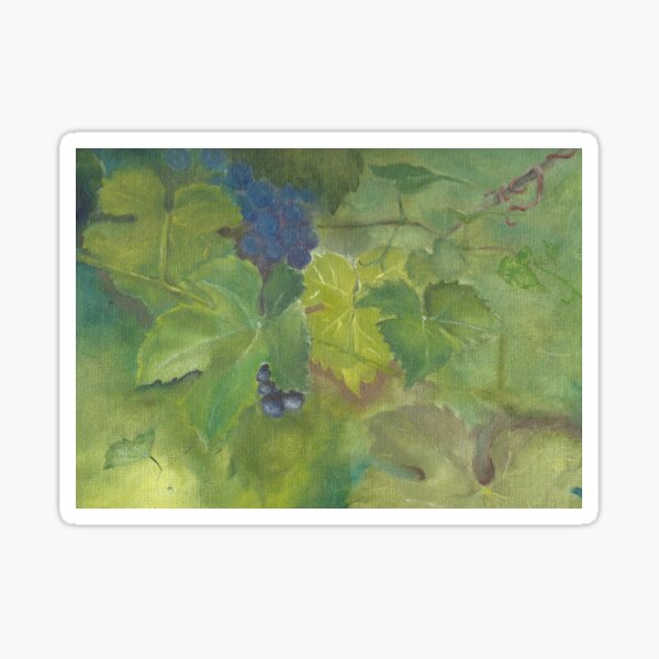 "Grape Vines" Sticker by art-by-salazar | Redbubble