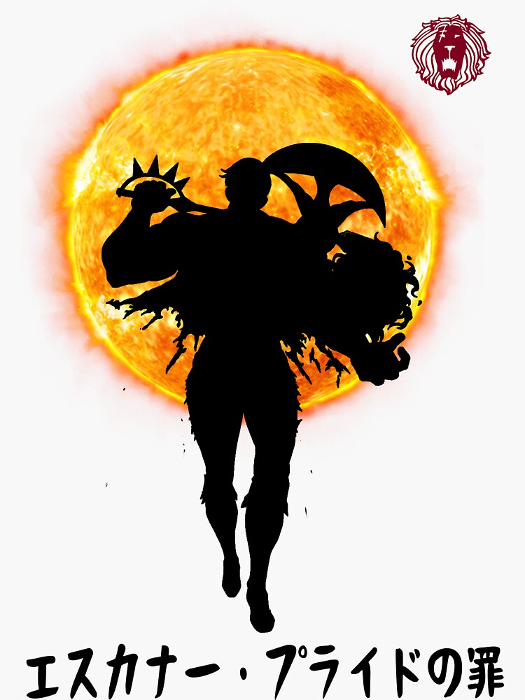 "Escanor - Seven Deadly Sins" Sticker for Sale by Anime-Styles | Redbubble