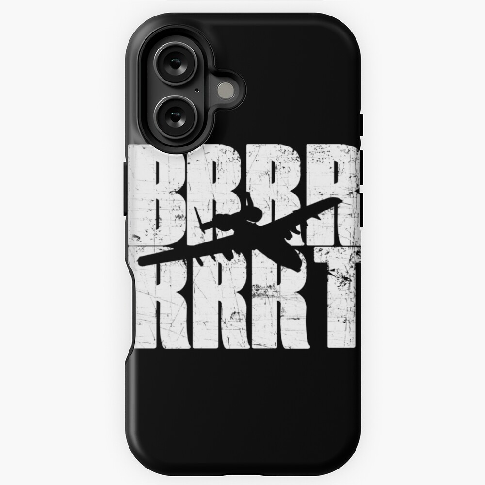 "BRRRRT A-10 Warthog Military Aircraft" Sticker for Sale by 461VCC ...