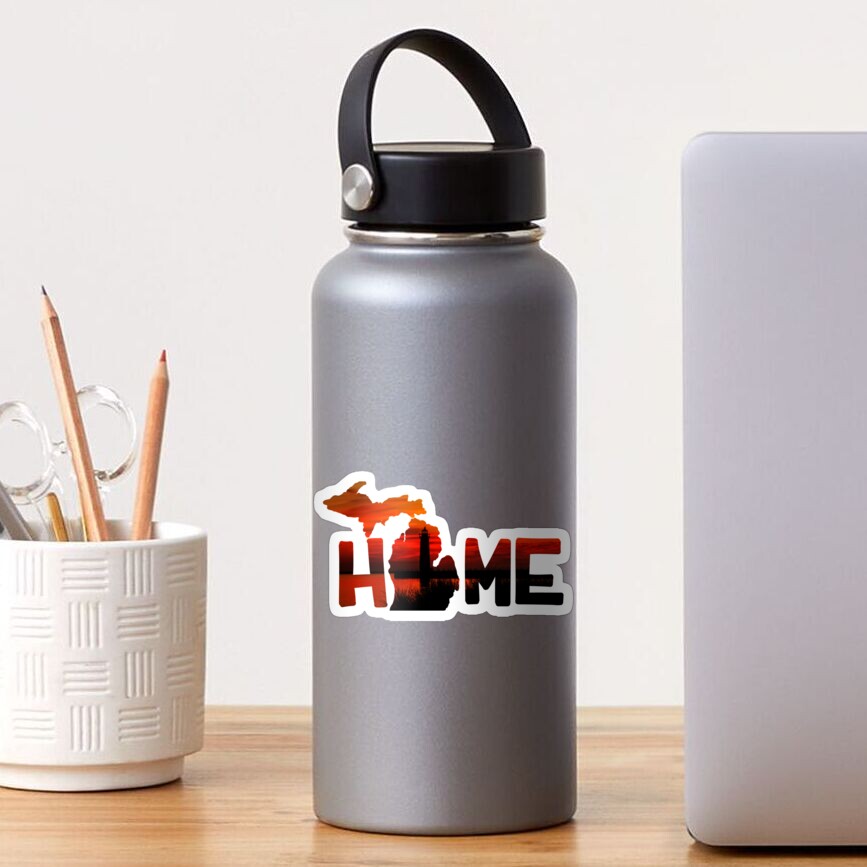 "Home: Michigan" Sticker for Sale by Kadwell | Redbubble