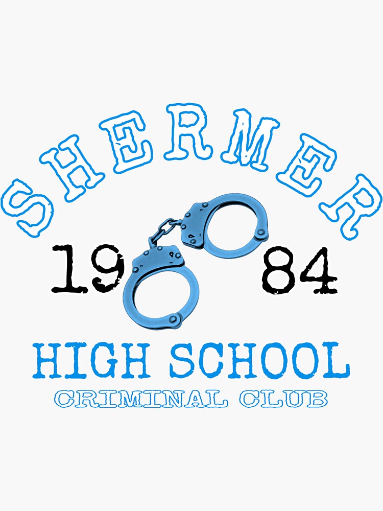 "Shermer 1984" Sticker for Sale by DnTheory | Redbubble