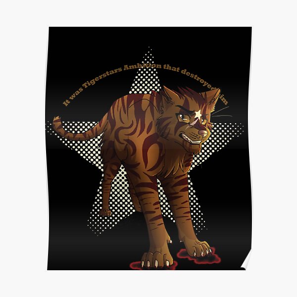 "Tigerstar Warrior Cats fanart for Warriors lovers" Poster for Sale by ...