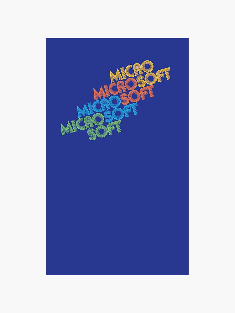 "Retro Microsoft " Sticker for Sale by vandyn3s | Redbubble
