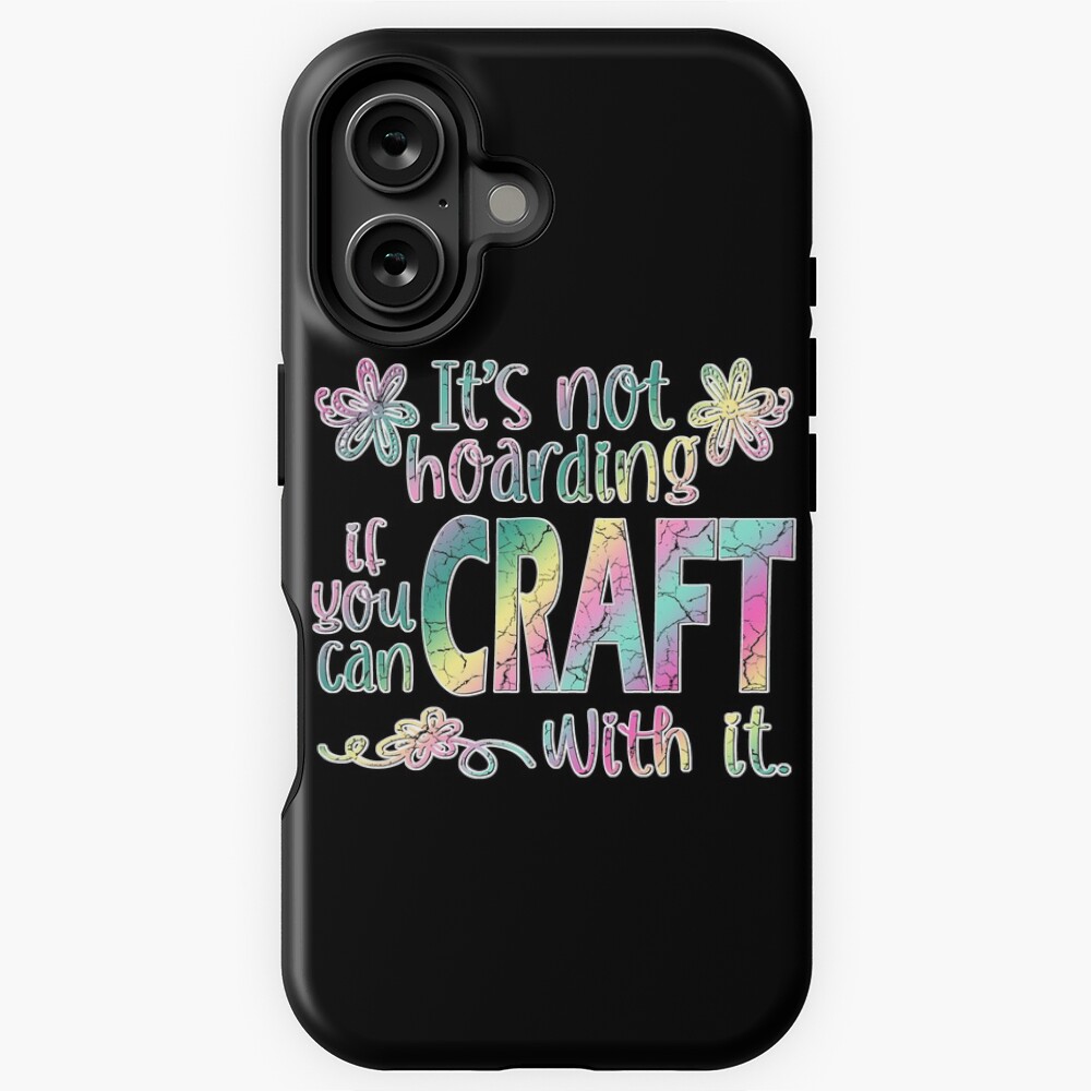 "Funny Crafter Hoarder Quote Crafting Maker" Sticker for Sale by ...