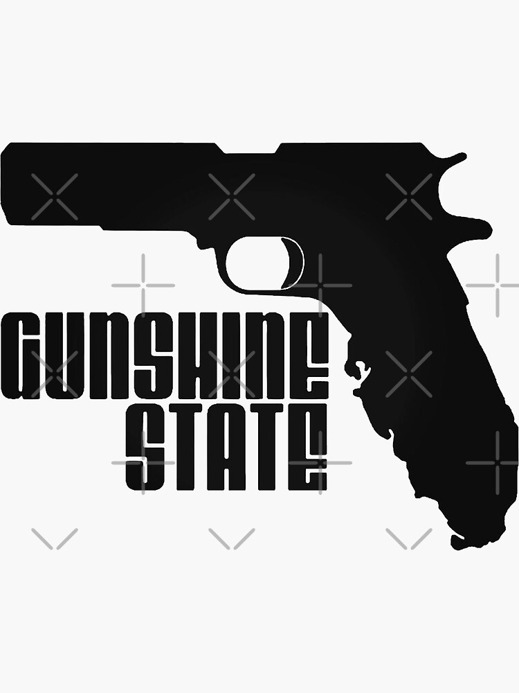 "Gunshine State - Florida Gun Owners" Sticker for Sale by unionpride ...