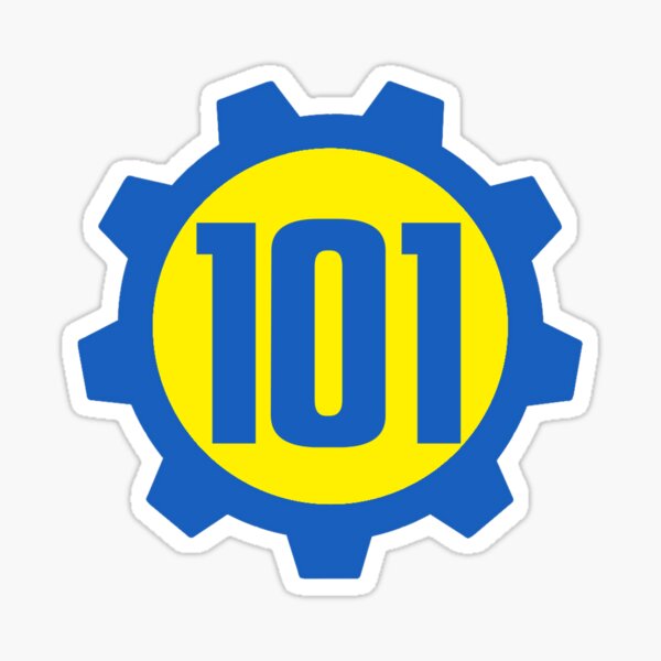 "Vault gear 101" Sticker for Sale by Tunnelsnakefool | Redbubble