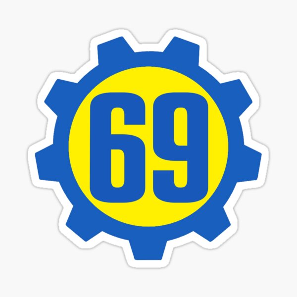 "Vault gear 69" Sticker by Tunnelsnakefool | Redbubble