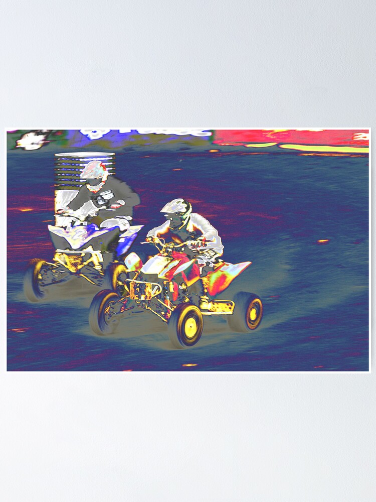 "ATV Racing" Poster for Sale by Karolsstuff | Redbubble