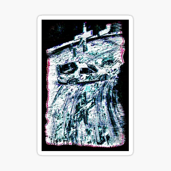 "Midnight Touge Run" Sticker for Sale by spaghuetti | Redbubble