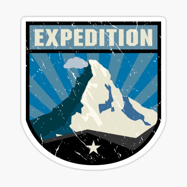 "Mountain Expedition" Sticker for Sale by studio838 | Redbubble
