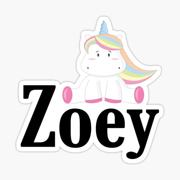 "Zoey Unicorn " Sticker for Sale by ProjectX23 | Redbubble
