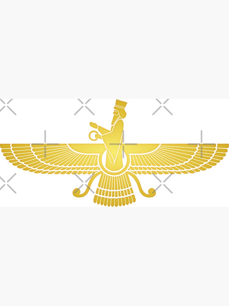 "Farvahar Faravahar Farohar Iranian Farsi Persian" Magnet for Sale by ...
