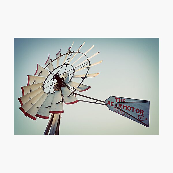 "The Aermotor Co. Chicago Windmill" Fotodruck von SerendipityLiz ...