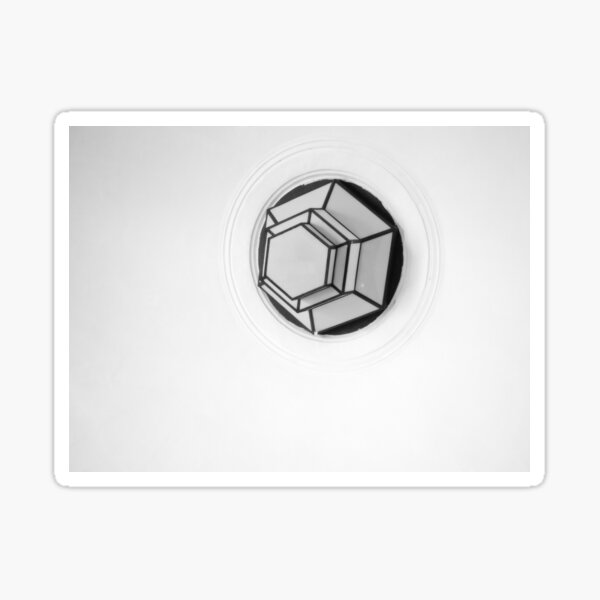"Geometric Ceiling Light" Sticker by urbanfragments | Redbubble