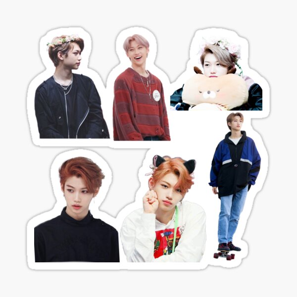 "Felix Stray Kids" Sticker for Sale by unlovedvampire | Redbubble