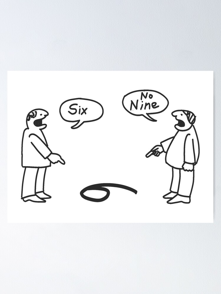 "Six not Nine" Poster for Sale by MilkAnna | Redbubble