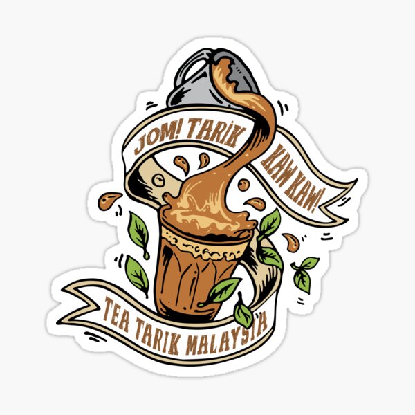 "Tea Tarik" Sticker for Sale by nagamin313 | Redbubble