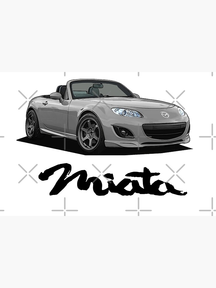 "Mazda MX-5 Miata NC - NC2 Grey" Art Print by Woreth | Redbubble