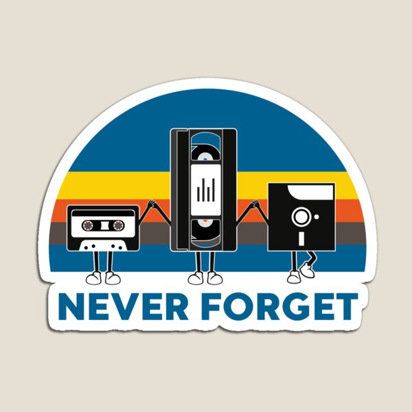 "Never Forget | Vintage Retro Graphic Design | Computer Floppy Disks ...