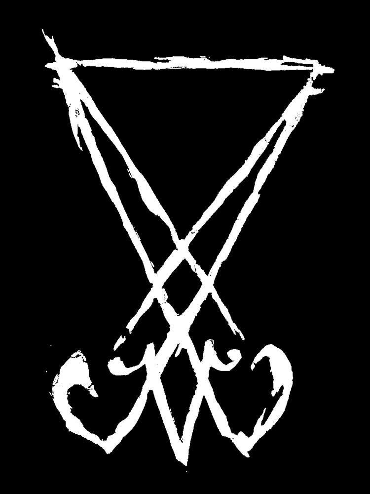 "Lucifer Satanic Scratched Rune" Poster for Sale by Spartawolf | Redbubble