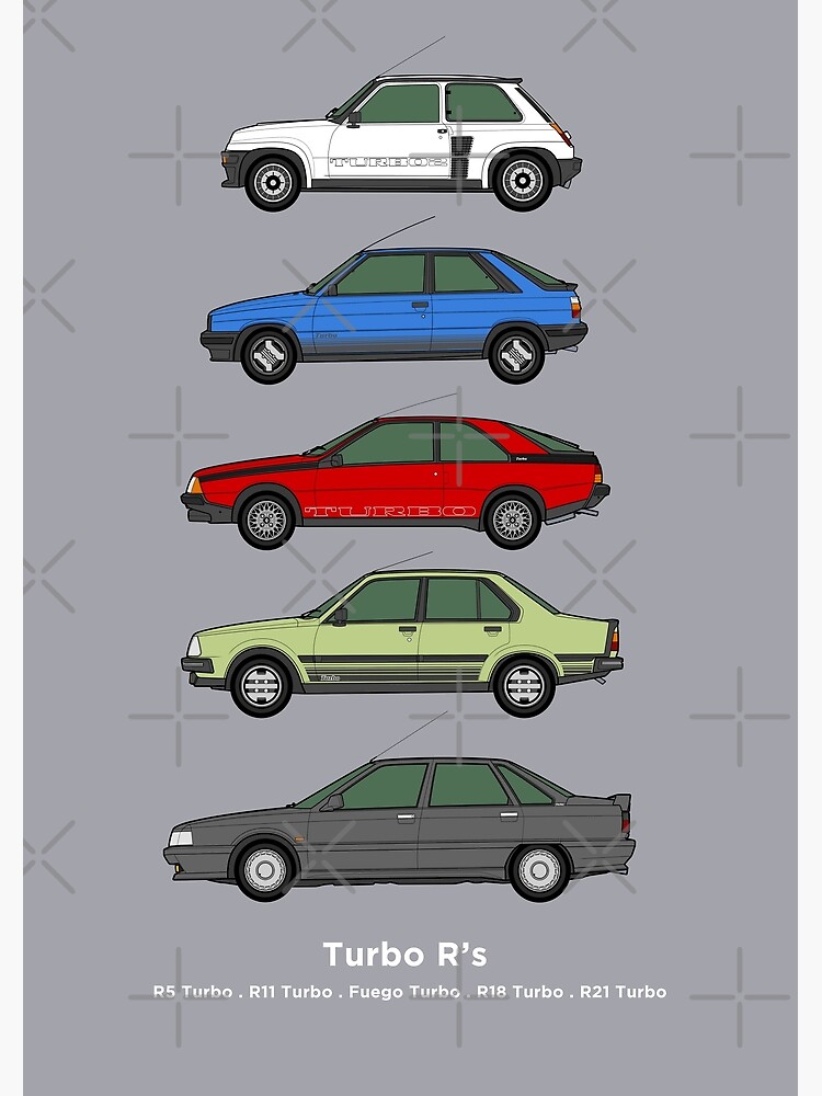 "R Turbo Classic Car Collection" Poster by RJWautographics | Redbubble
