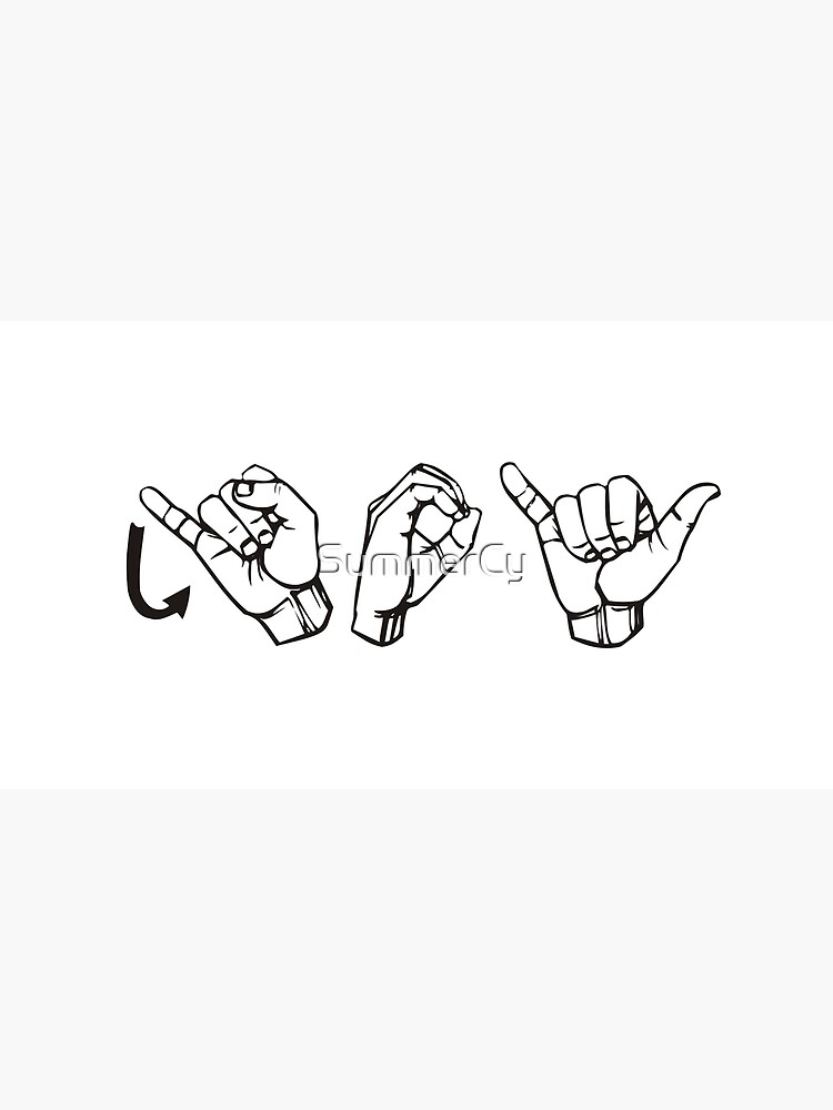 "Joy - sign language, ASL" Poster by SummerCy | Redbubble