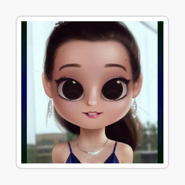 "Pretty Girl" Sticker by Deepak67890 | Redbubble