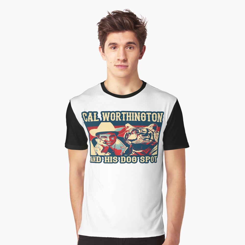 "Cal Worthington and his dog Spot" Sticker for Sale by ZombeeMunkee ...