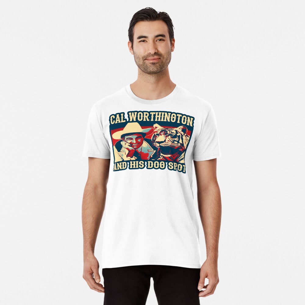 "Cal Worthington and his dog Spot" Sticker for Sale by ZombeeMunkee ...