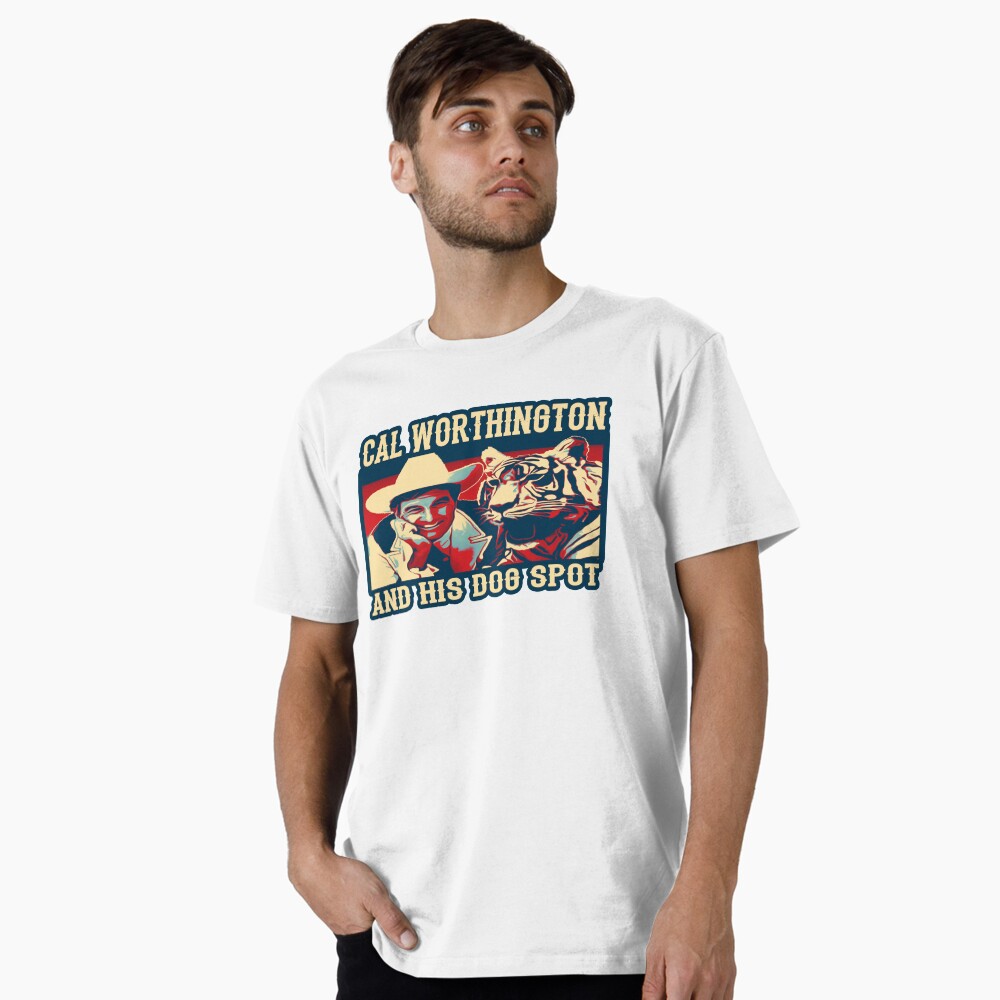 "Cal Worthington and his dog Spot" Sticker for Sale by ZombeeMunkee ...