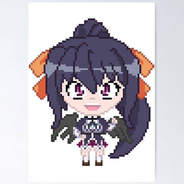 "HighSchool DxD: Akeno Himejima Pixel Art" Poster for Sale by Jarrid ...