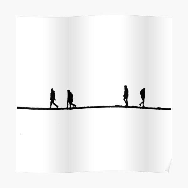 "Silhouette Walkers" Poster by OnlyImages | Redbubble