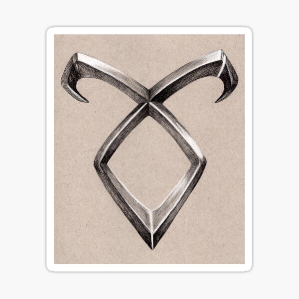 "Angelic rune" Sticker for Sale by DavinaDeijns | Redbubble
