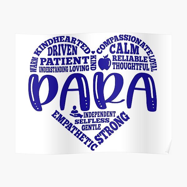 "Paraprofessional, Para, para word cloud, Paraprofessional subway art ...